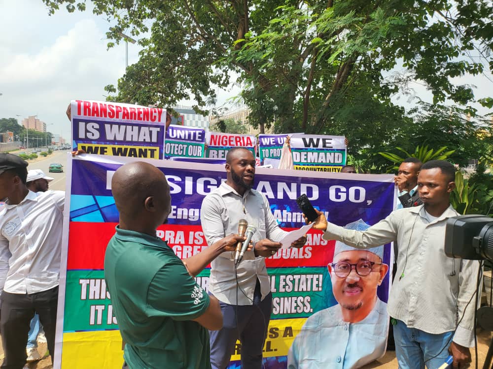 NMDPRA: Ahmed must go protest enters Day 2 in Abuja, as thugs ...